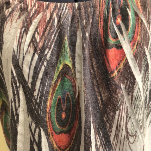 Forever 21 | Sweaters | Peacock Feather Print Light Sweater | Poshmark